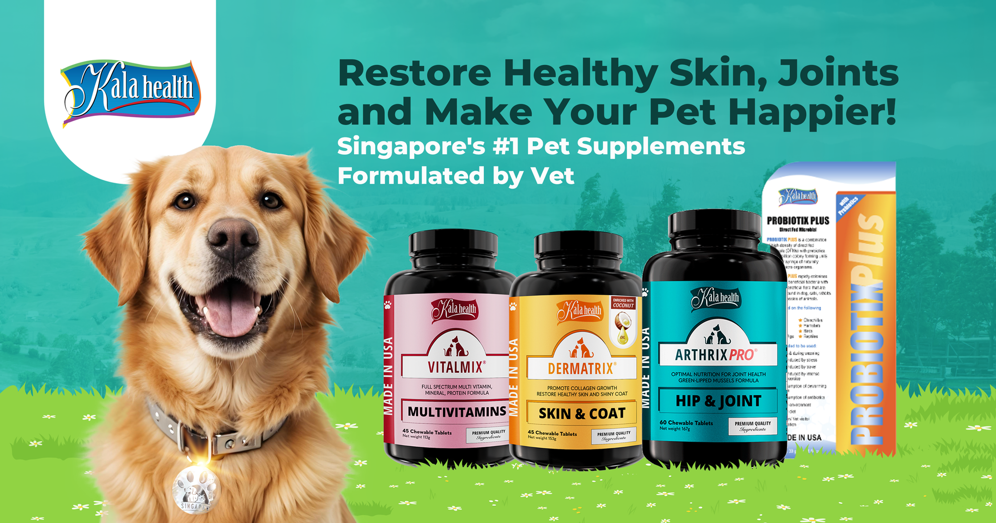 Pet Supplements for Dogs, Cats and Small Animals – Kala Health SG